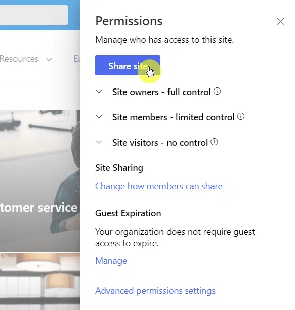 Everyone Except External Users: Employee SharePoint Access