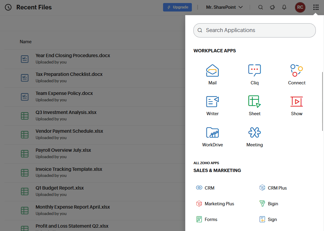 SharePoint vs Zoho WorkDrive: Which Is Better for Team Collaboration?