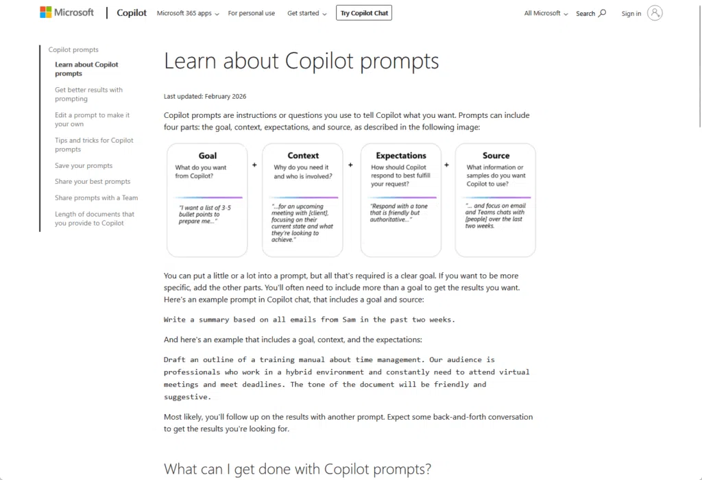 SharePoint Copilot Prompt Templates for Business Teams