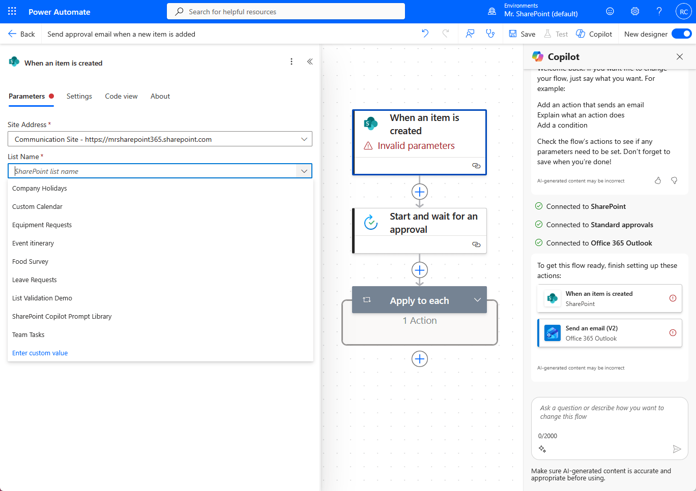 Power Automate Approval Flow Templates for Document Review